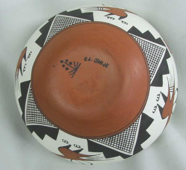 Native American Zia Pottery Jar By CJ Shije