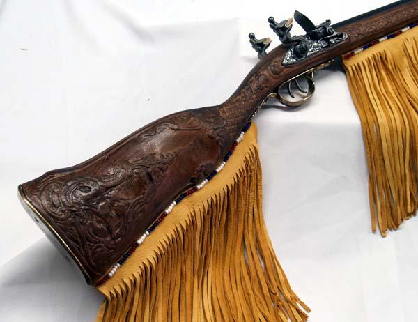 Replica Rifle with Native American Accents