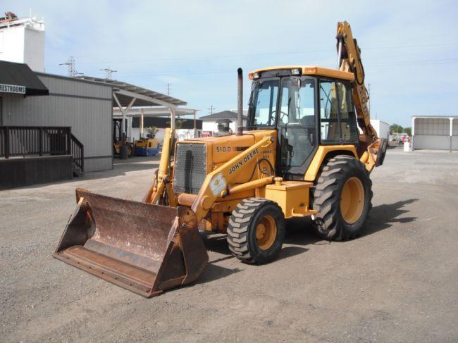 1991 John Deere 510D 4x4 Loader Backhoe