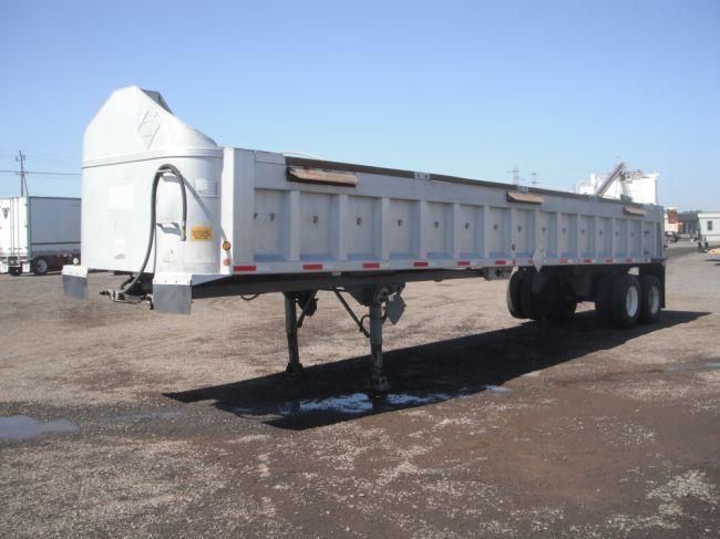 1988 CMC T102 39' T/A Aluminum End Dump Trailer