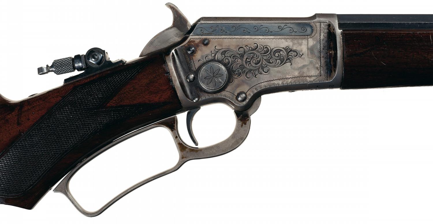 Rare Factory Engraved Deluxe Marlin Model 1897 Lever Action Rifle