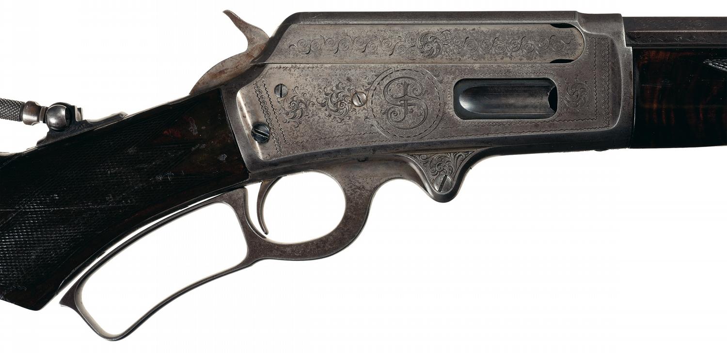 Factory Engraved Marlin Model 1895 Deluxe Lever Action Rifle In 45-90 ...
