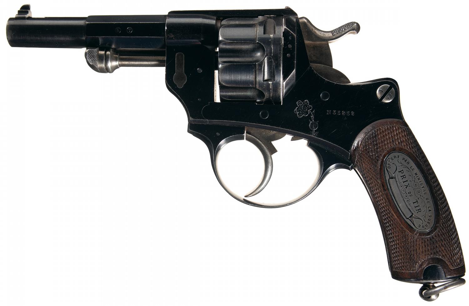 French Model 1874 Revolver with Shooting Prize Inscription