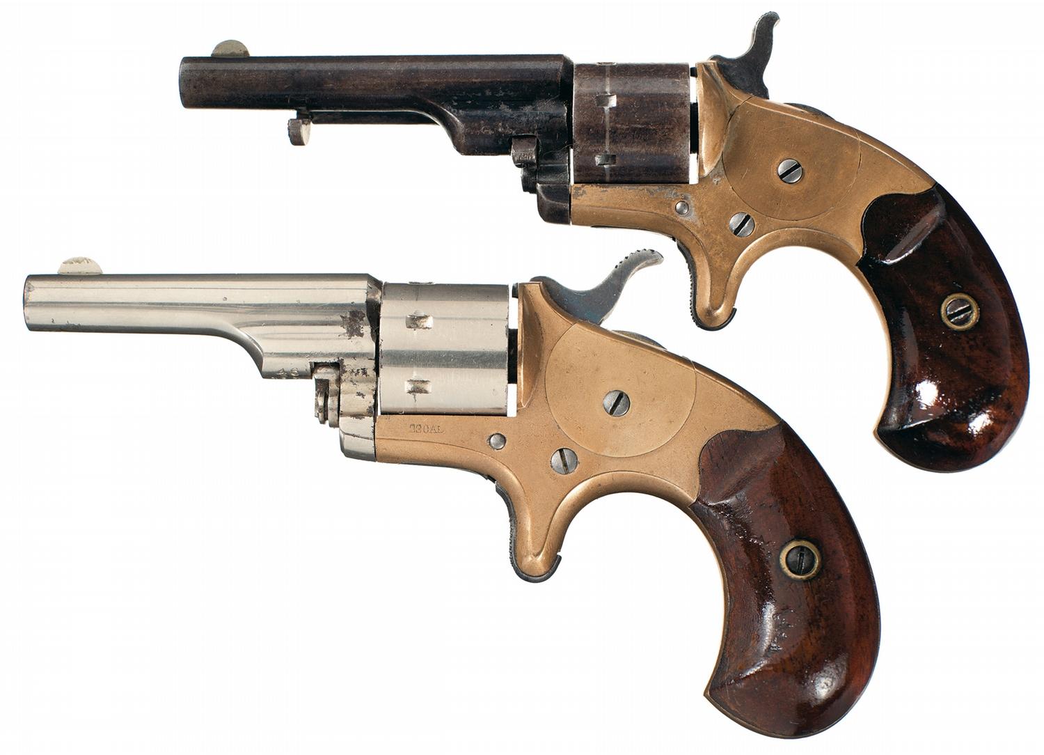 Collector's Lot of Two Colt Open Top Pocket Model Revolvers