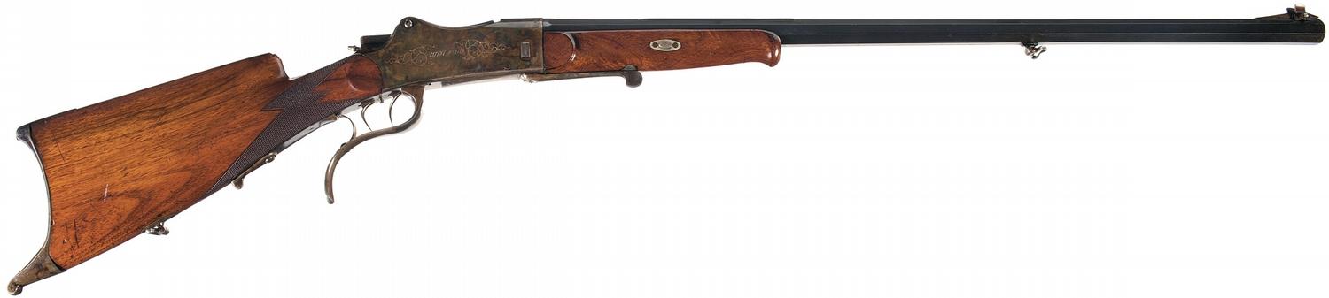 German Single Shot System Martini Stahl Takedown Schuetzen Rifle