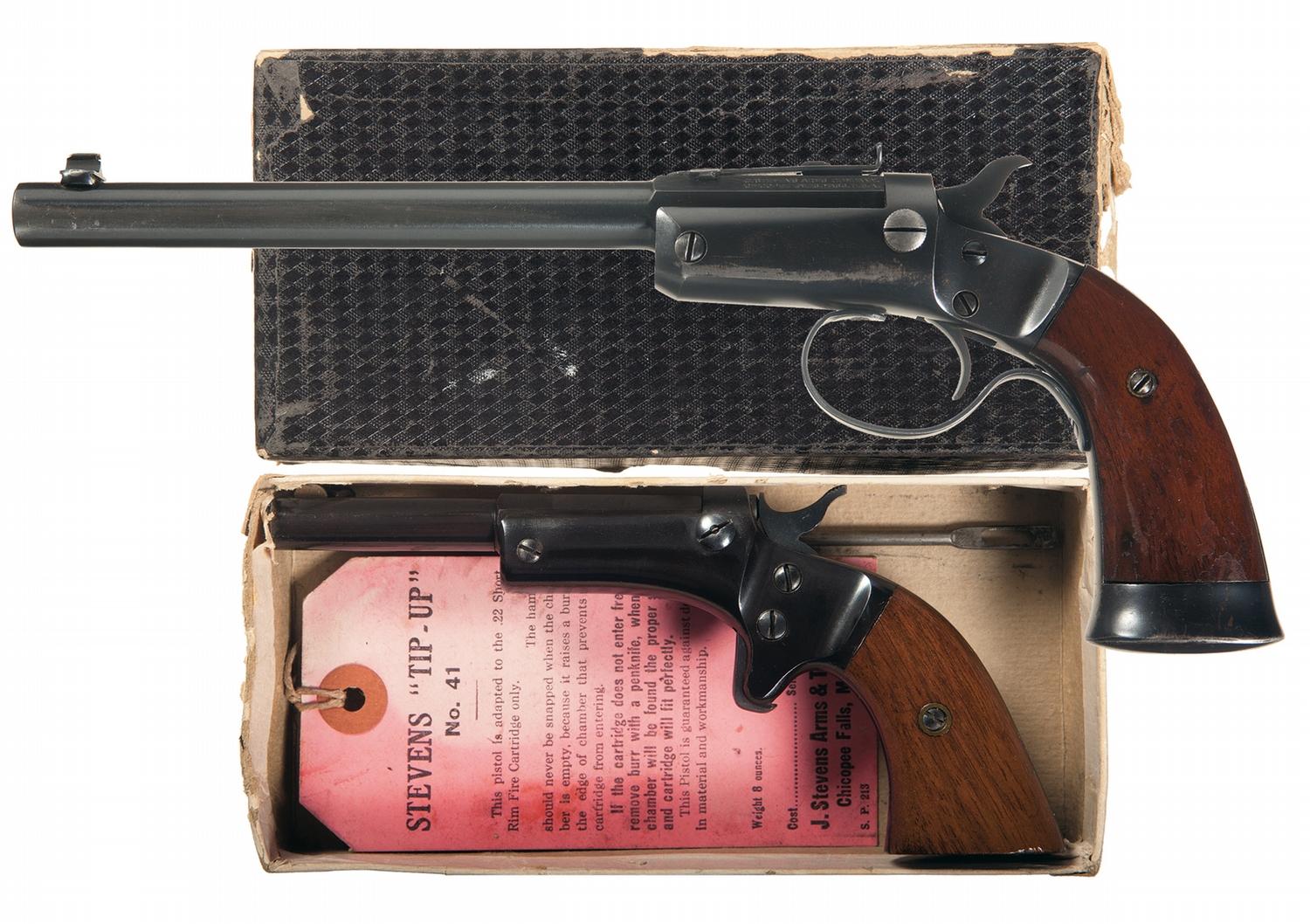 Collector's Lot of Two Stevens Single Shot Pistols