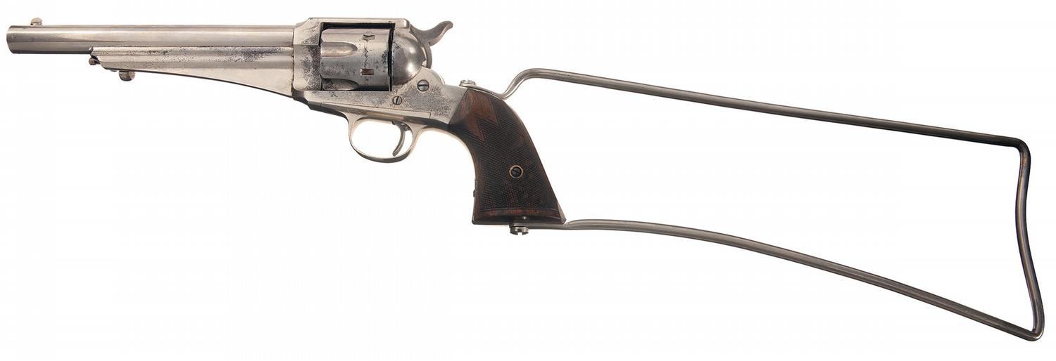 Remington Model 1875 Single Action Revolver with Period Custom Shoulder ...