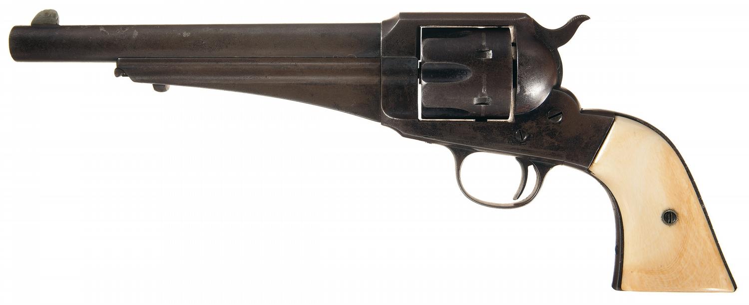 Remington Model 1875 Single Action Army Revolver with Ivory Grips