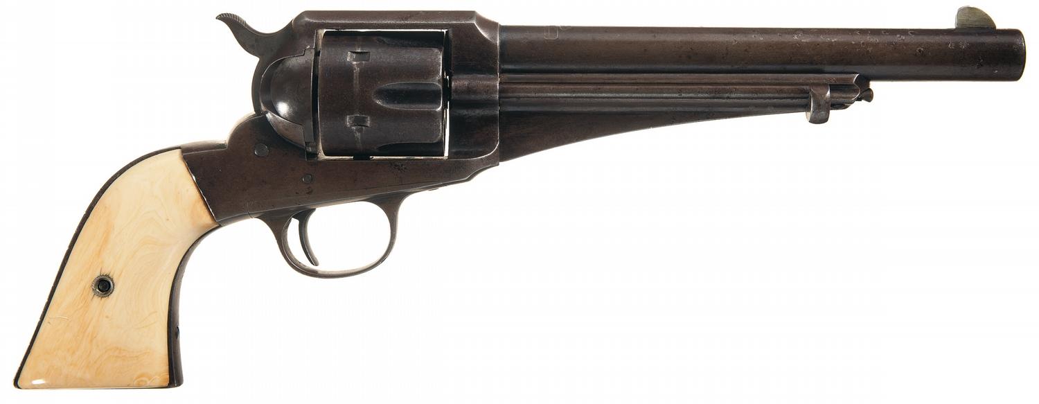 Remington Model 1875 Single Action Army Revolver with Ivory Grips