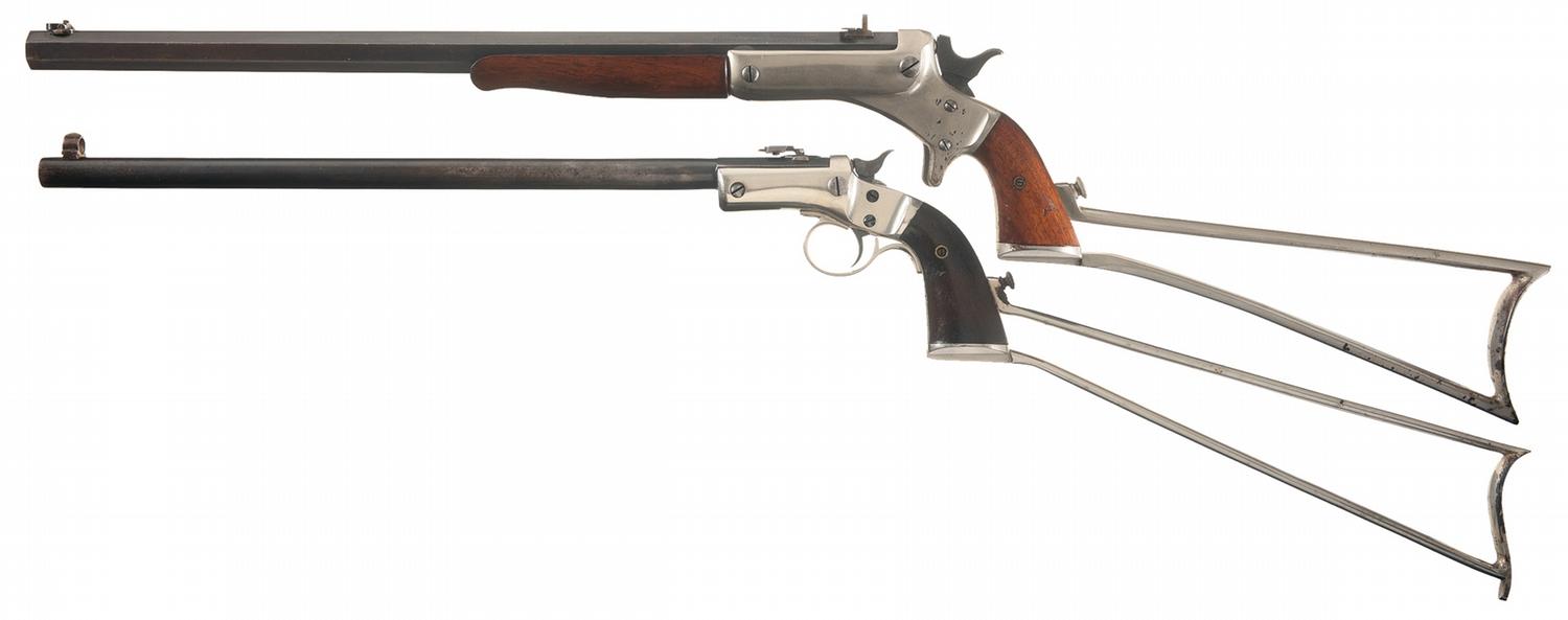 Collector's Lot of Two Stevens Single Shot Pocket Rifles