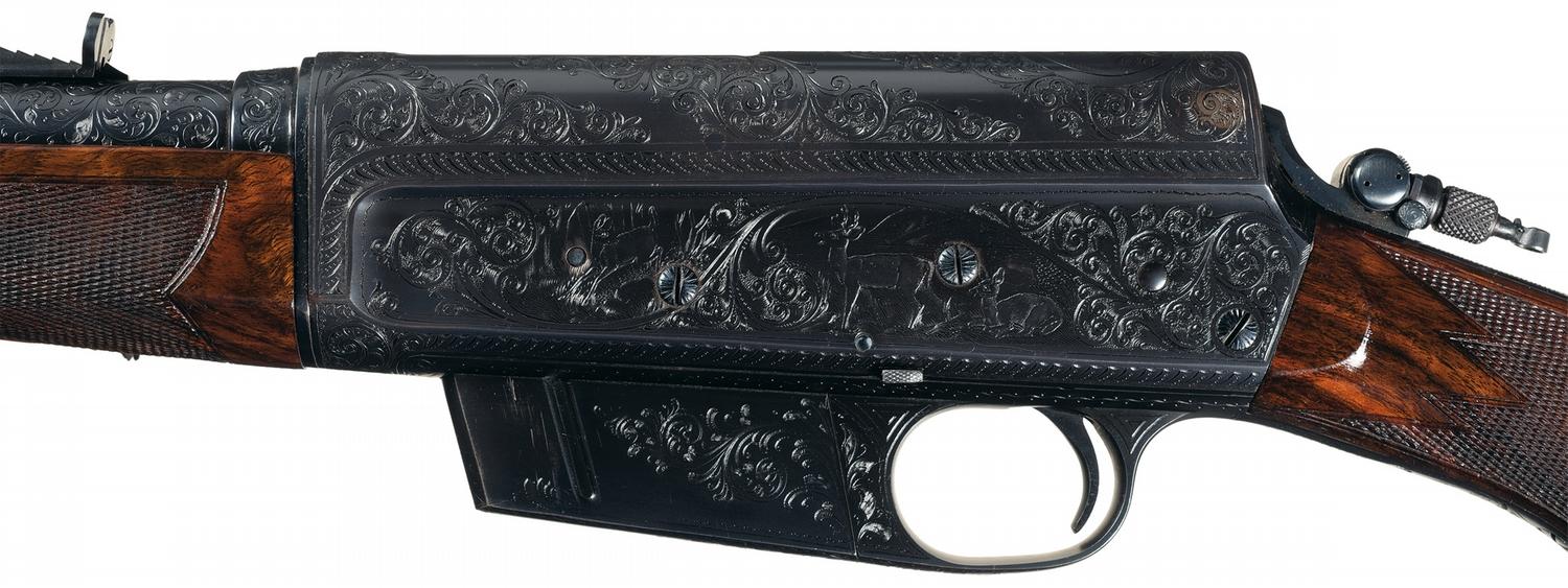 Excellent Factory Engraved Remington Model 8F Premier Semi-Automatic Rifle