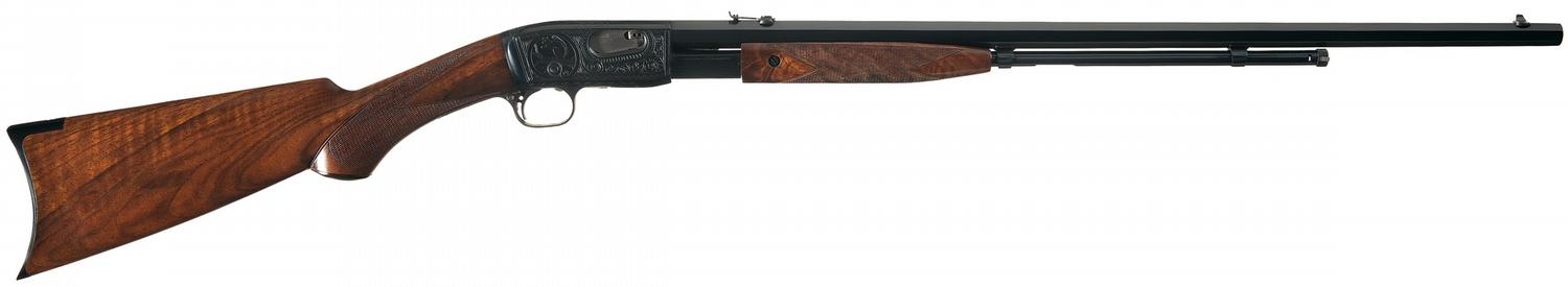 Engraved Remington Model 12E Expert Grade Slide Action Rifle