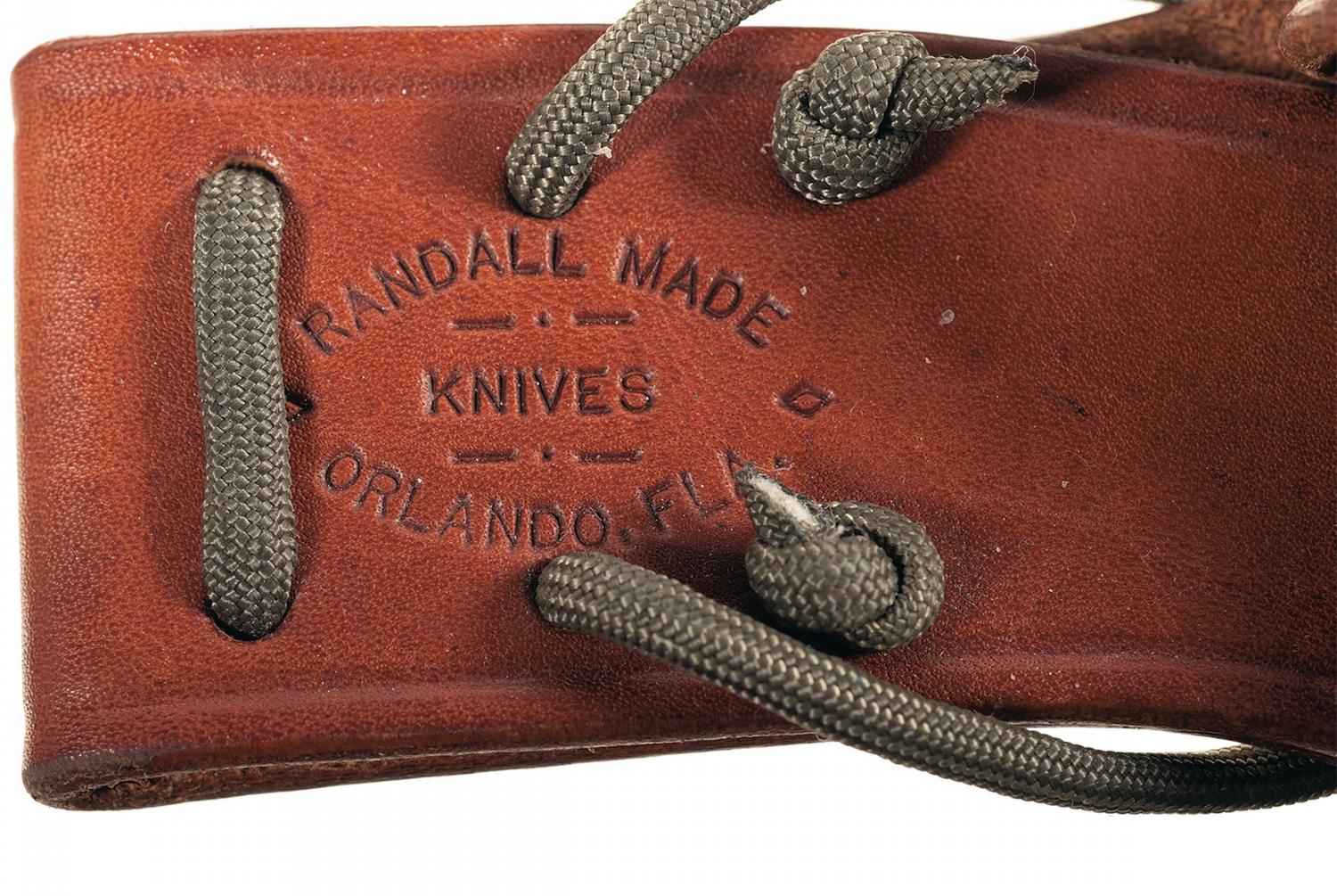 Randall Made Model 15 Airman Combat Knife with Sheath