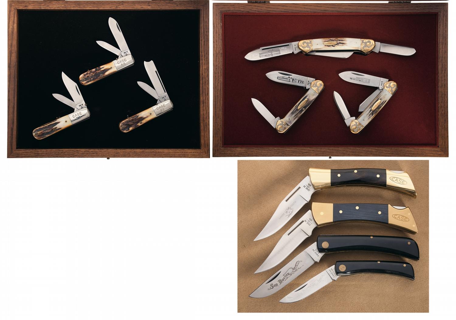 Cased Set of Case Barlow Knives, Cased Set of 75th Anniversary Case ...