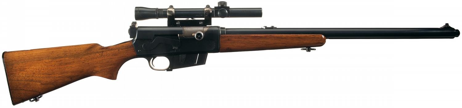 Remington Arms Model 81 Semi-Automatic Rifle with Lyman Alaskan Scope ...