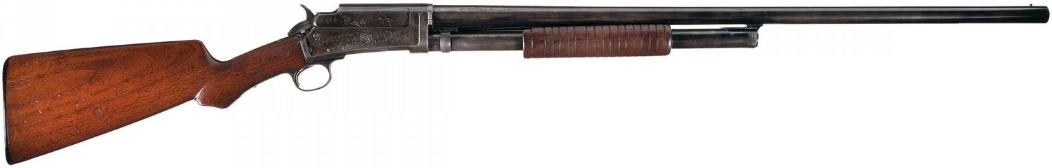 Factory Engraved Marlin Model 19 "C" Grade Slide Action Shotgun