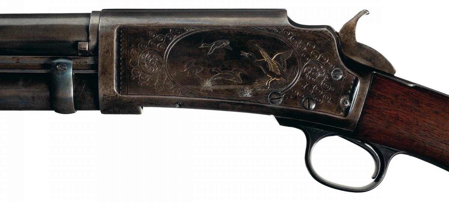 Factory Engraved Marlin Model 19 "C" Grade Slide Action Shotgun