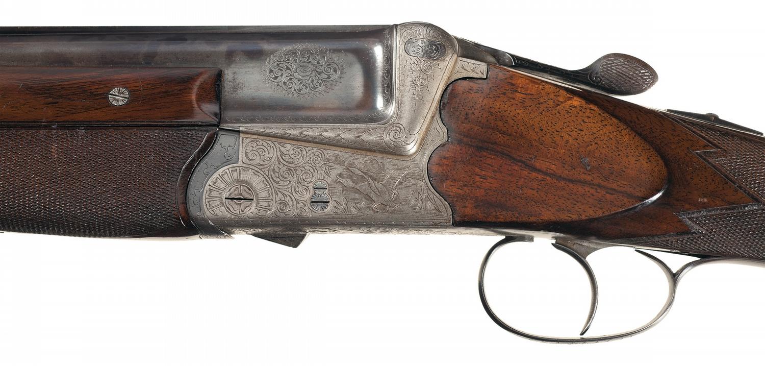 Engraved M. Kruschitz Ferlach, Austria Over/Under Shotgun