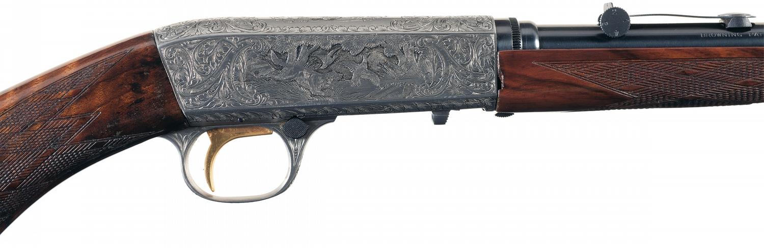 Fantastic Signed Angelo Bee Engraved Belgium Browning Grade III 22 ...