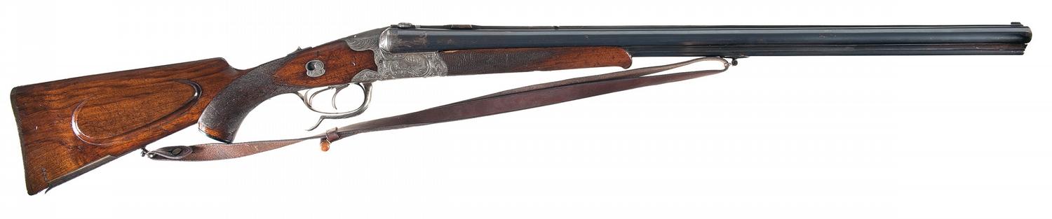 Engraved German Drilling Combination Gun in Rare Left Handed ...