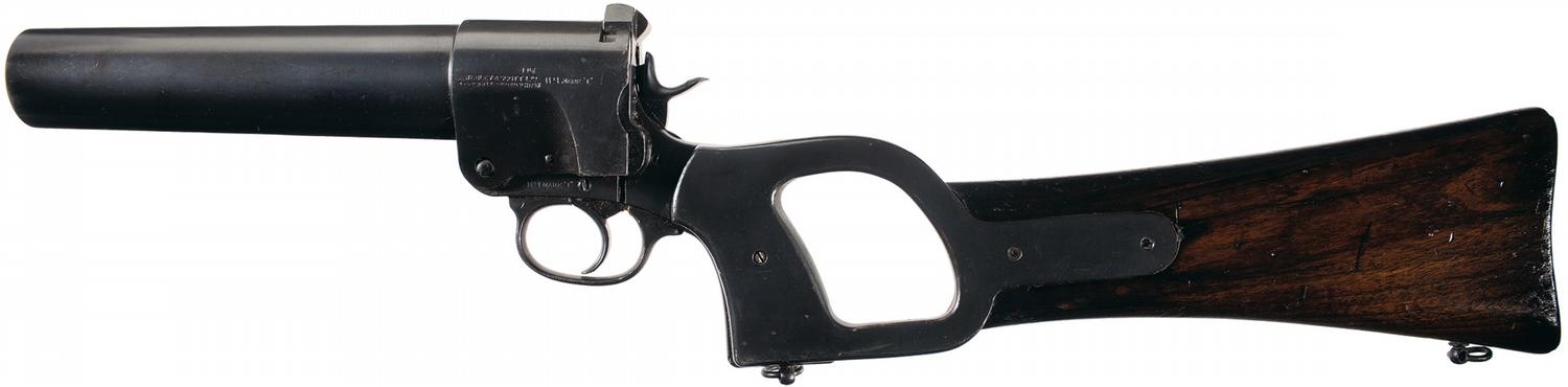 Webley & Scott Number 1 Mark I Flare Pistol with Matching Shoulder Stock