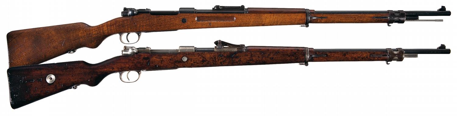Collector's Lot of Two WWI German GEW 98 Bolt Action Rifles