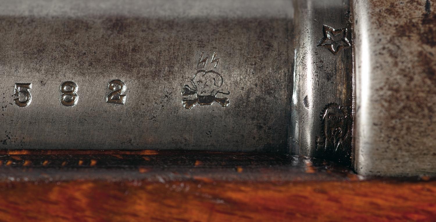 German Model GEW 98 Rework Bolt Action Rifle with Death Head Stamp