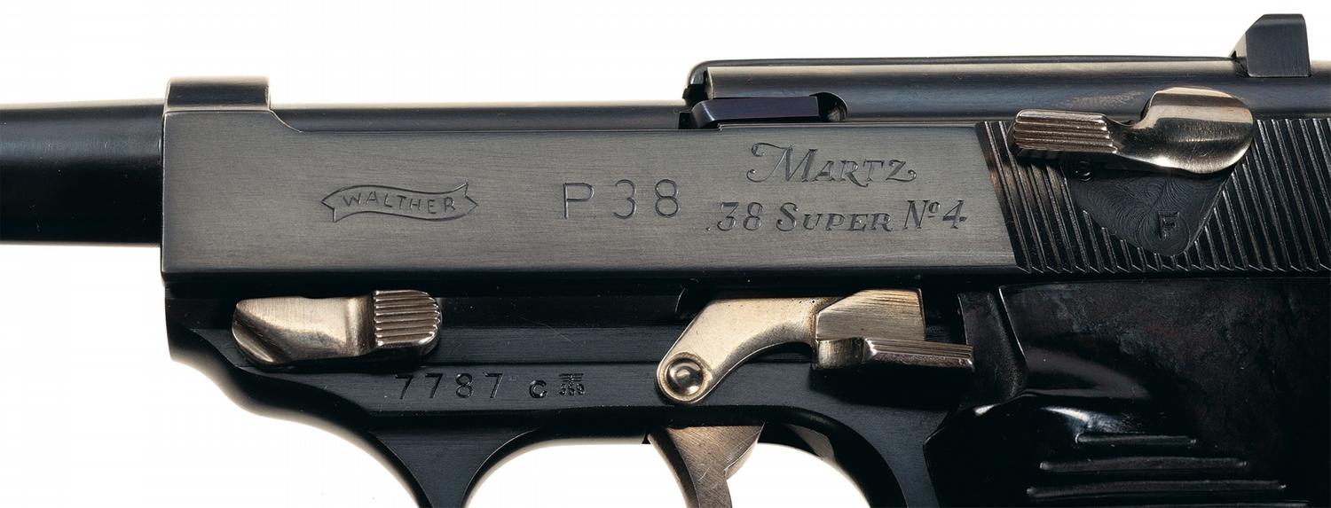 John Martz Custom Walther P-38 Pistol Chambered in 38 Super