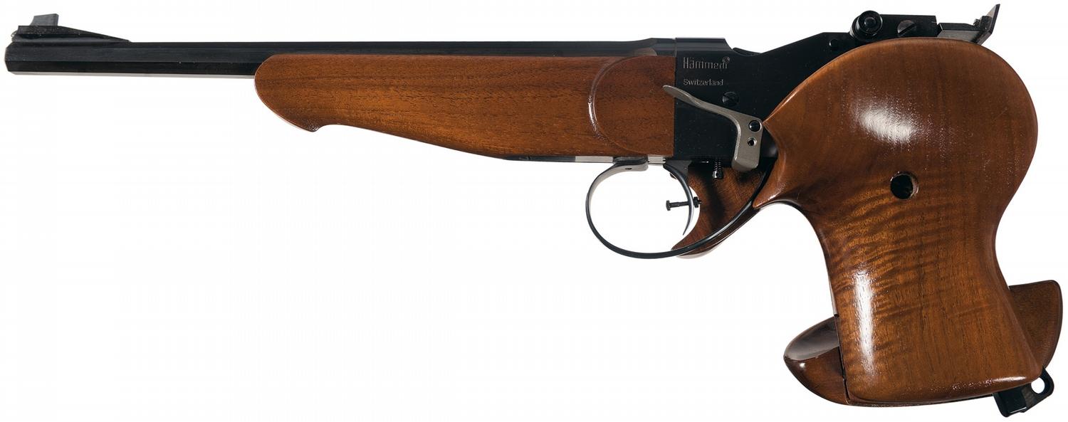 Hammerli Model 103 Single Shot Martini Action Free Pistol with Box