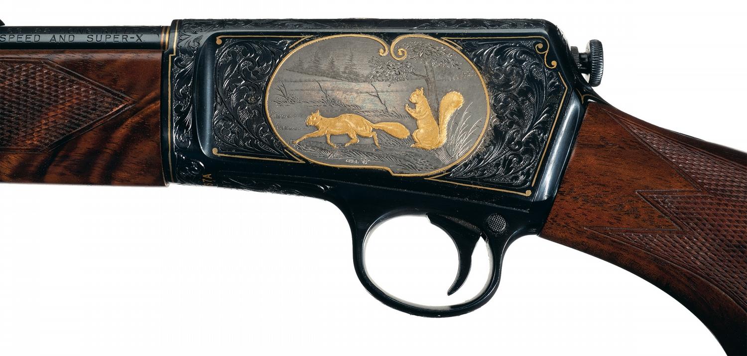 Angelo Bee Signed Engraved Gold Inlaid Winchester Model 63 Semi ...