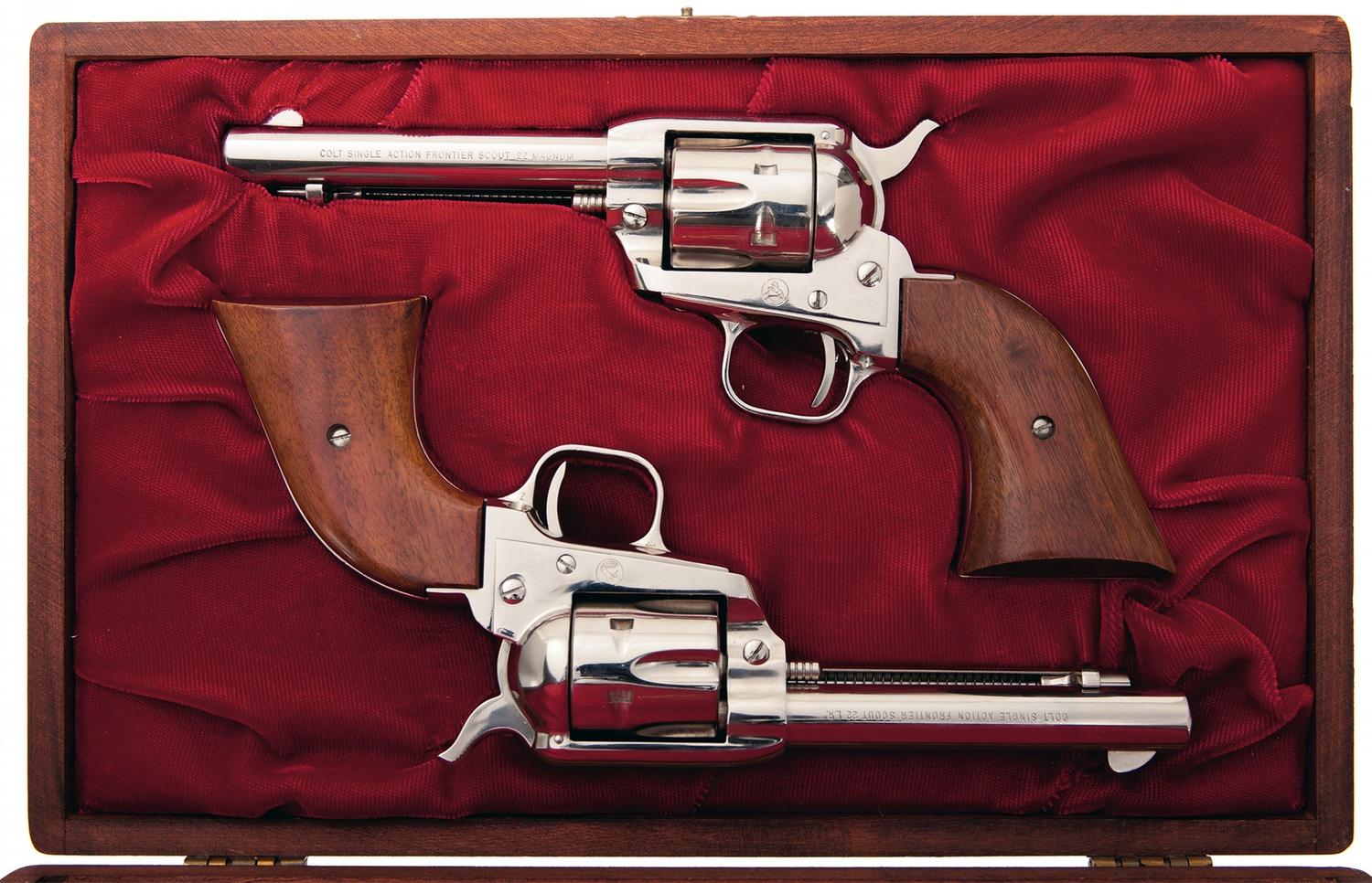 Cased Factory Documented Sequential Pair of First Year Colt Frontier ...