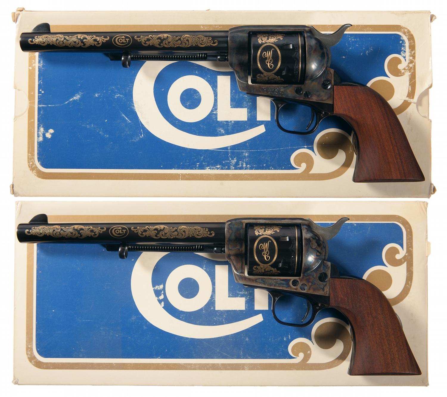 Pair of Consecutively Serial Numbered Boxed Colt Single Action Army ...