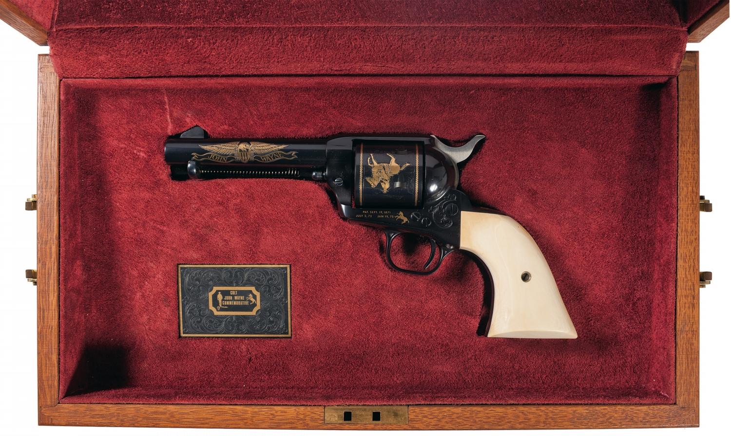 Cased Colt Single Action Army John Wayne Commemorative Revolver