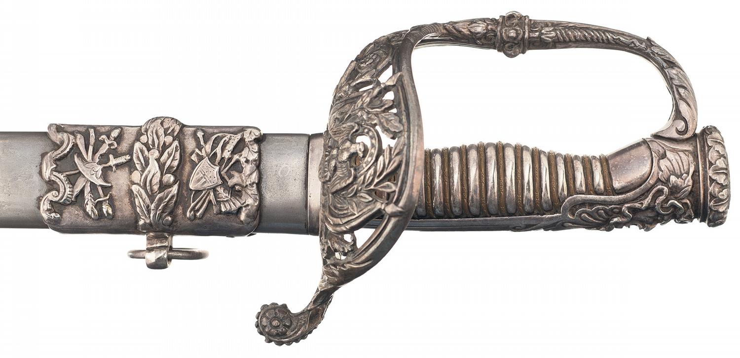 Silver Mounted W. Clauberg (Solingen) Staff & Field Officers Sword with ...