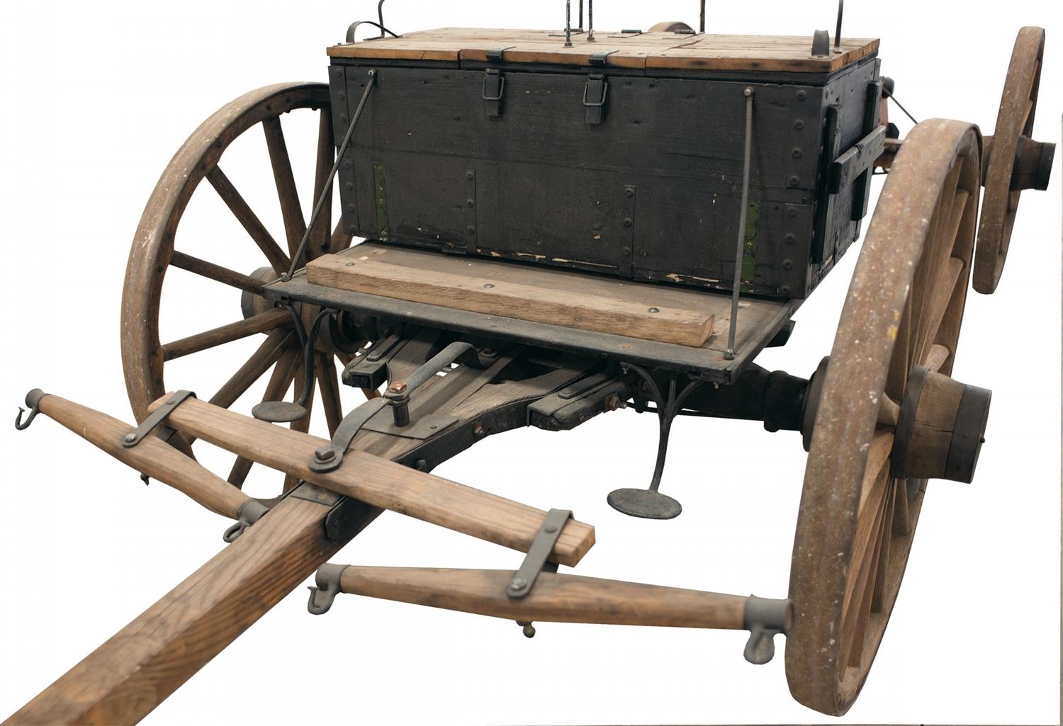 Unmarked Field Gun with Carriage, Caisson and Tools, Attributed to ...
