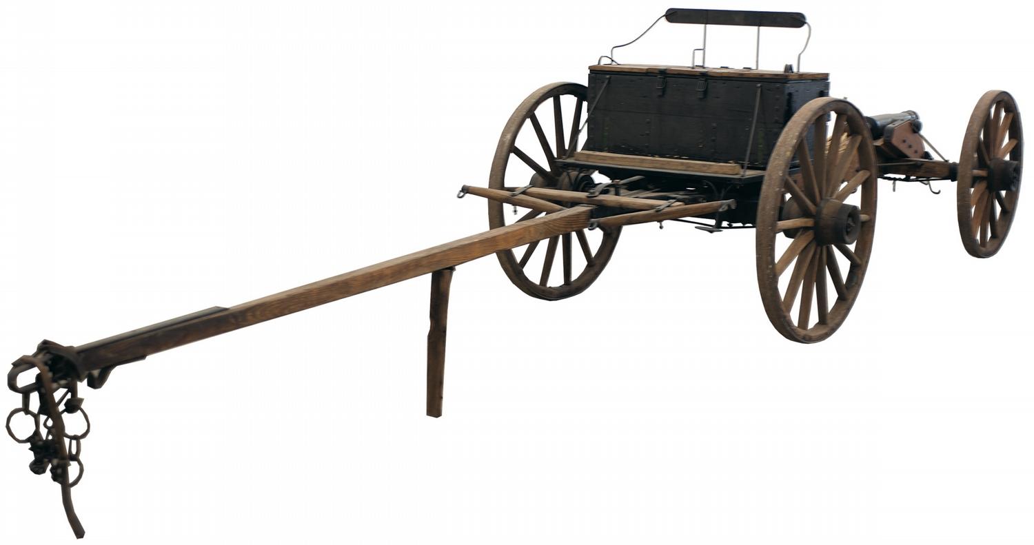 Unmarked Field Gun with Carriage, Caisson and Tools, Attributed to ...