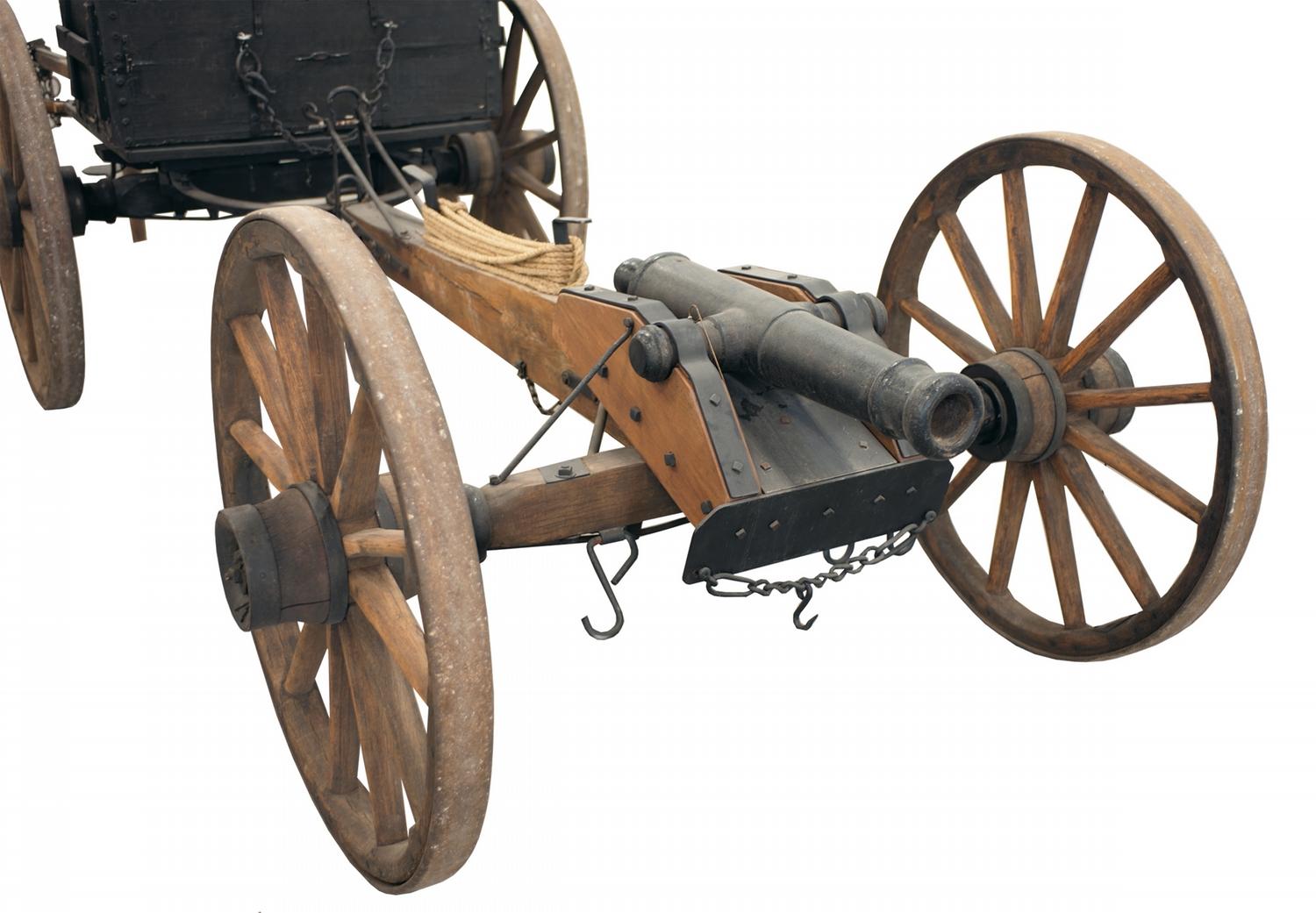 Unmarked Field Gun with Carriage, Caisson and Tools, Attributed to ...