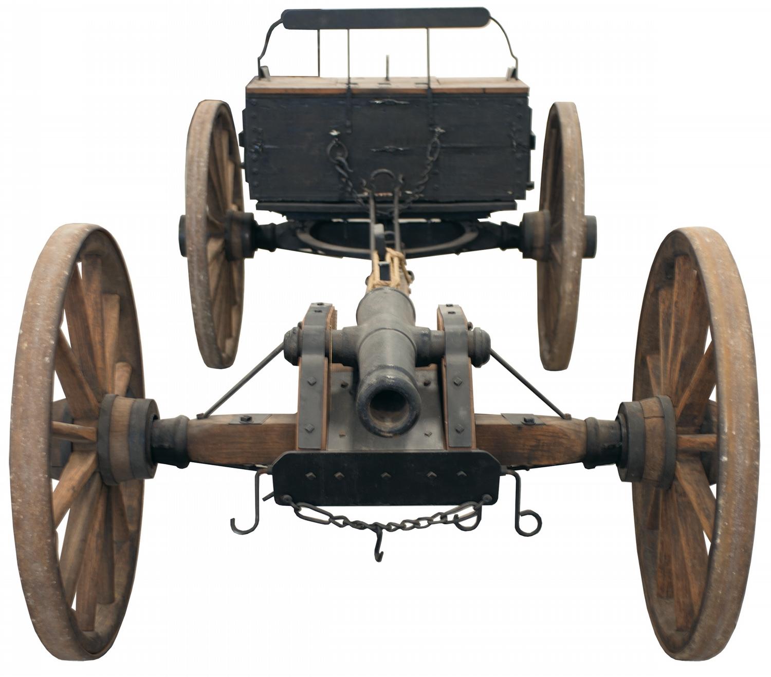 Unmarked Field Gun with Carriage, Caisson and Tools, Attributed to ...