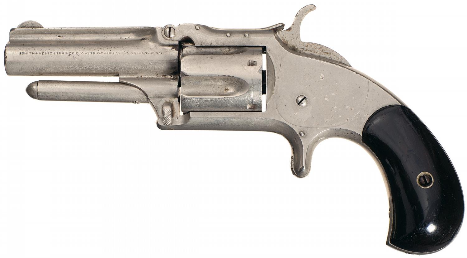 Rare Short Barrel Smith & Wesson Number 1 1/2 2nd Issue with 2 1/2 Inch ...