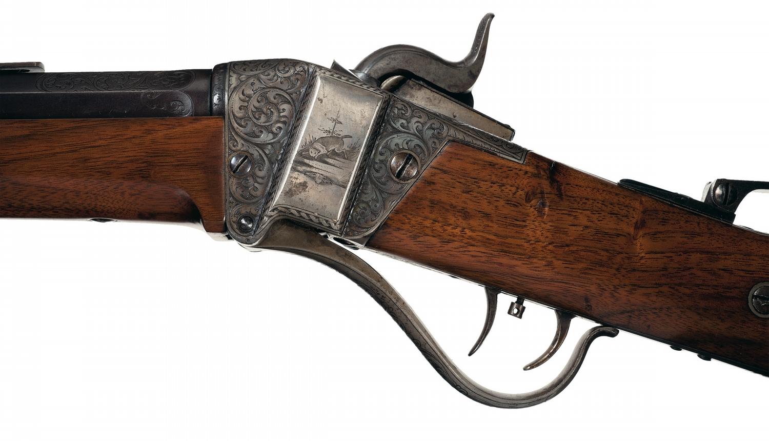 Scarce Sharps Model 1853 Sporting Rifle with Factory L.D. Nimschke ...