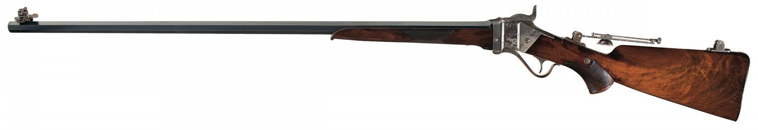 Very Rare Documented Sharps Model 1874 No. 1 Creedmoor Rifle