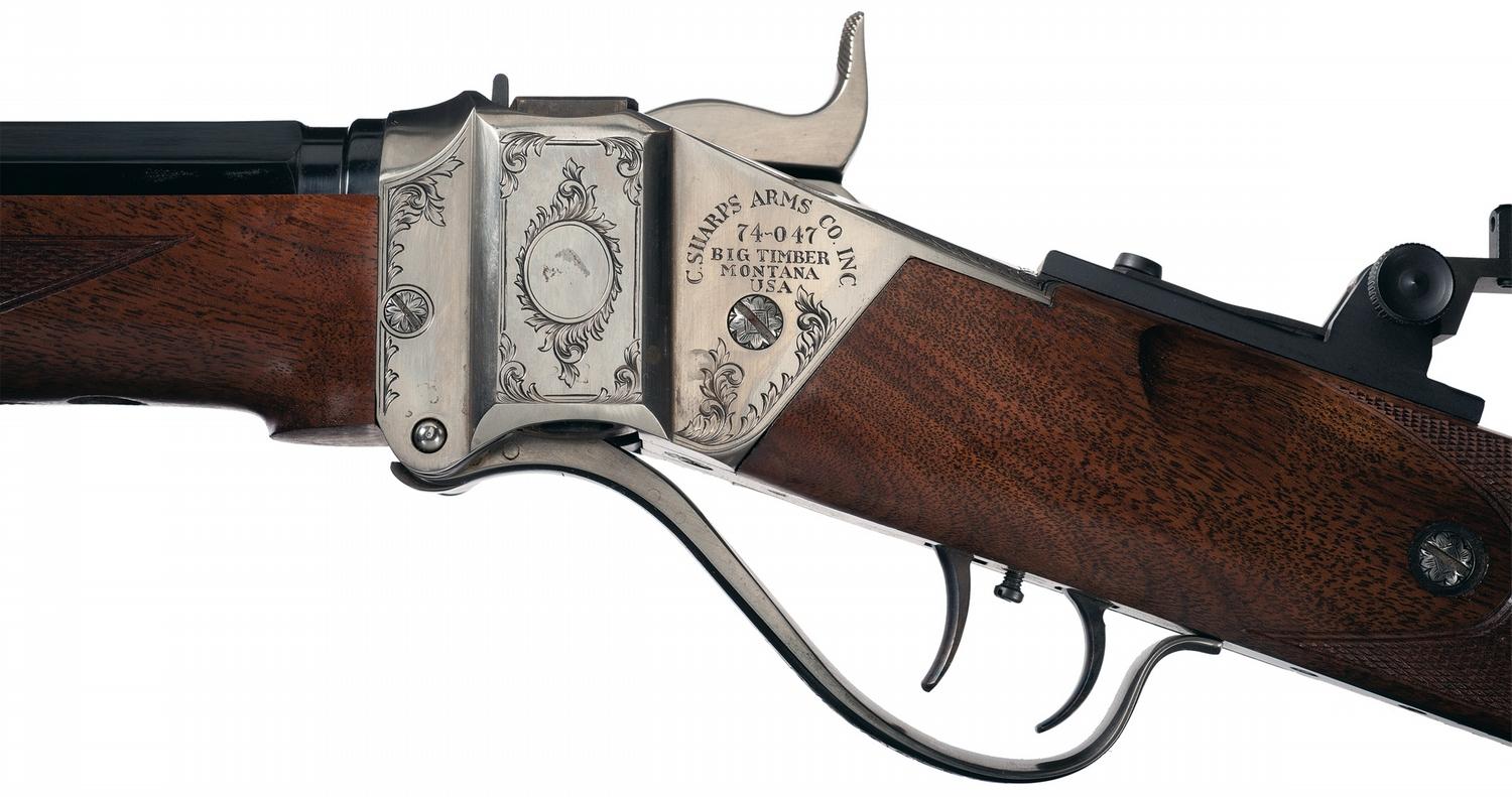 Engraved C. Sharps Arms Company Model 1874 Boss Gun