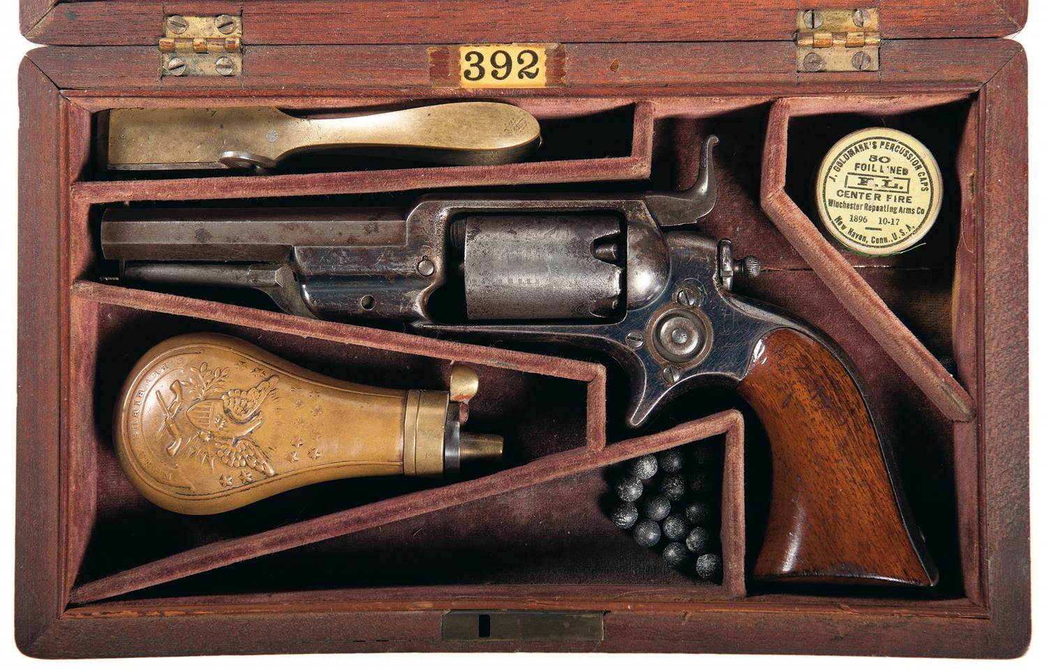 Cased First Year Production Colt Model 1855 "Root" Pocket Revolver with ...