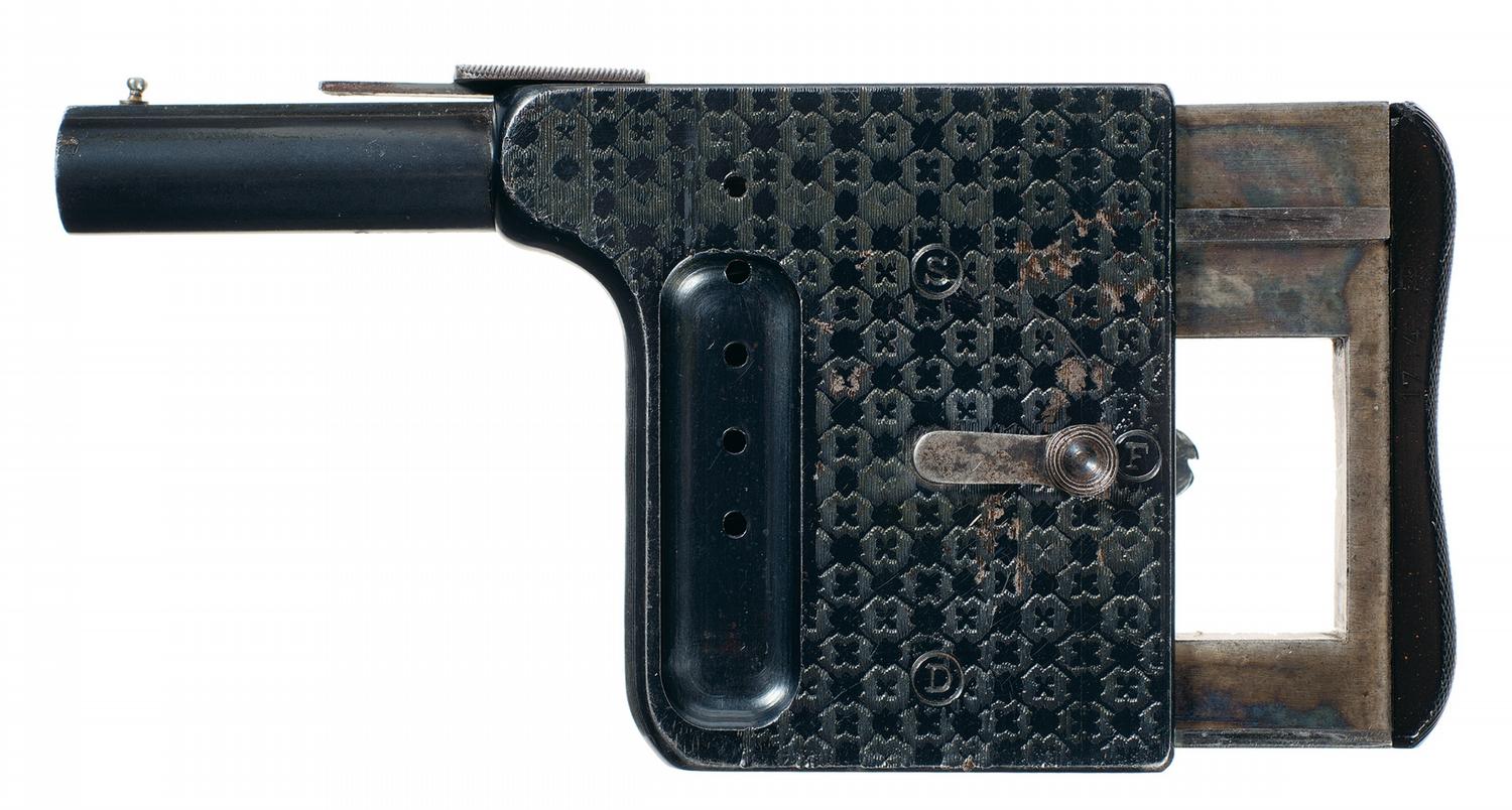 Excellent Gaulois Number 2 Palm Pistol with Purse