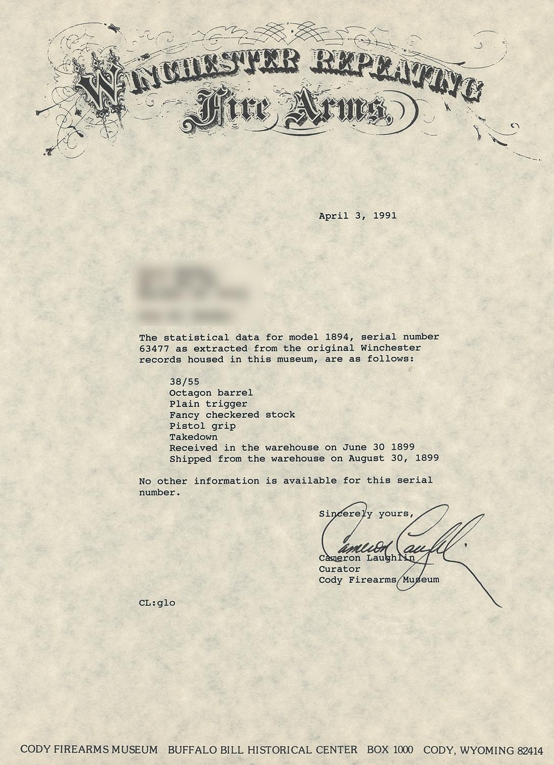 Custom Engraved Gold Inlaid Winchester Model 1894 Lever Action Takedown ...