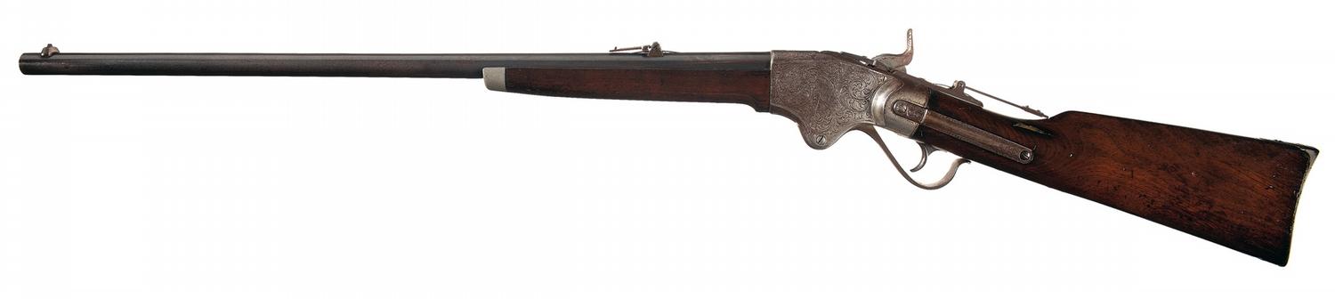 Rare Engraved Spencer Sporting Rifle