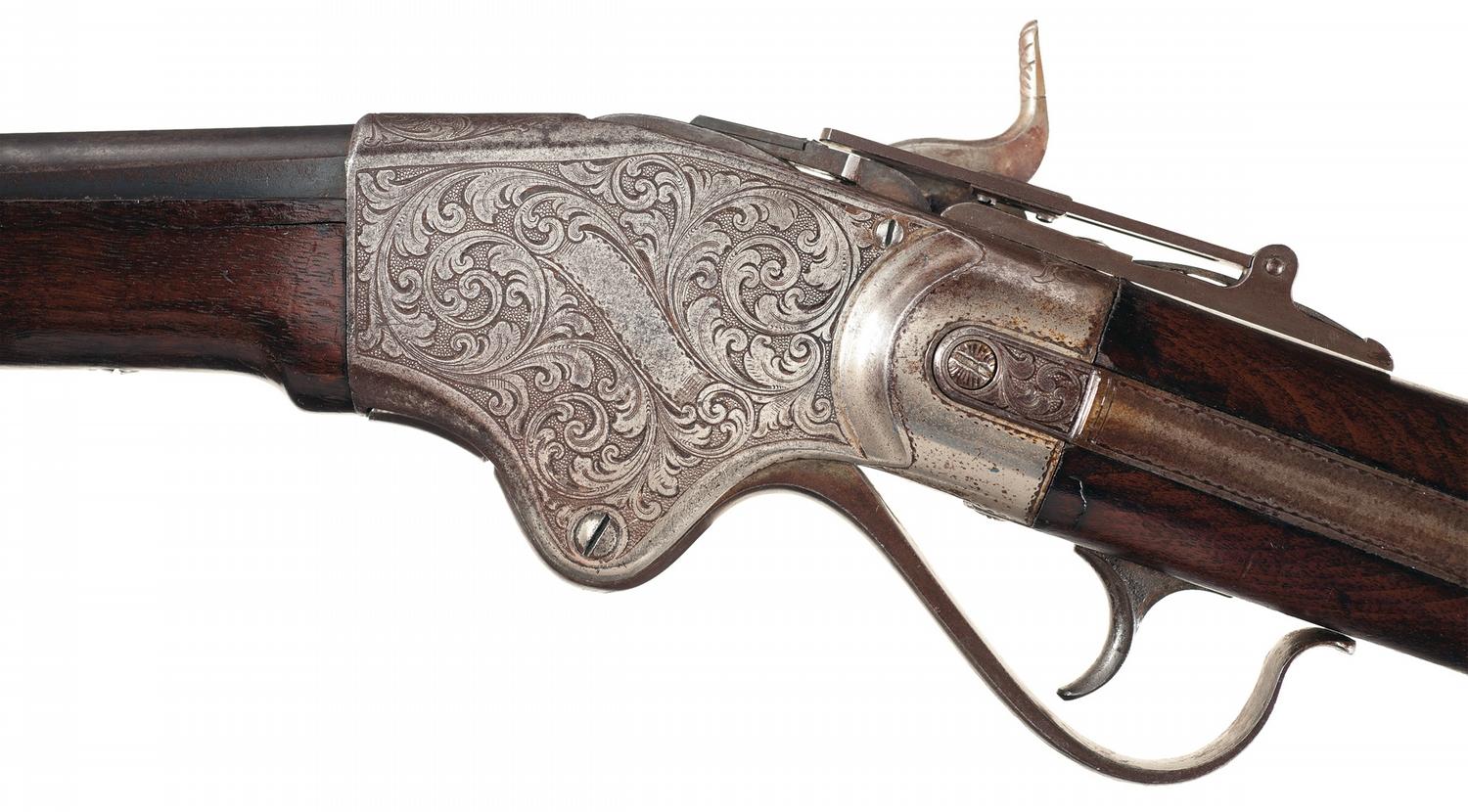 Rare Engraved Spencer Sporting Rifle