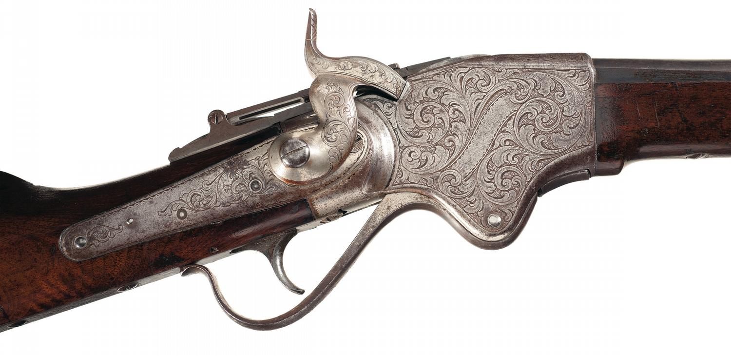 Rare Engraved Spencer Sporting Rifle