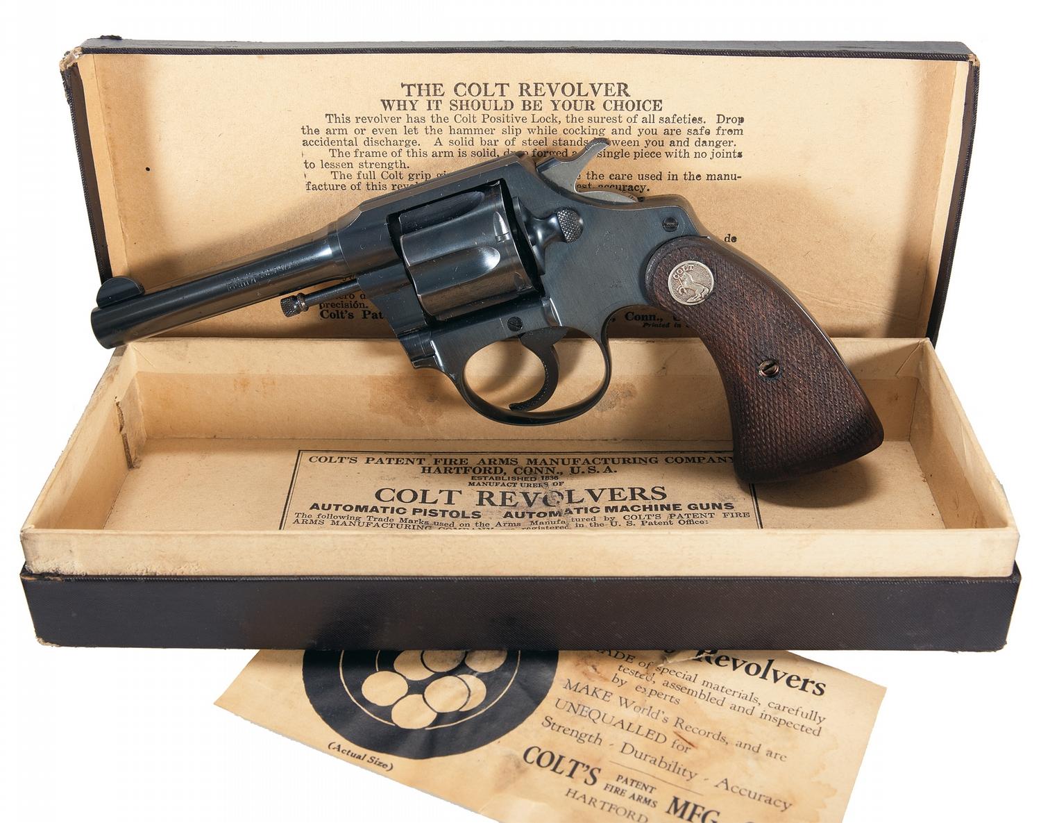 Excellent Colt Police Positive Double Action Revolver with Original Box