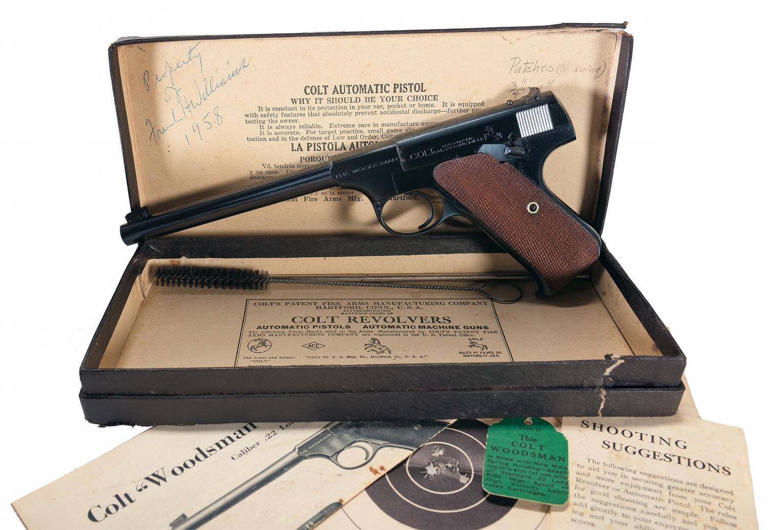 Outstanding Colt Woodsman First Series Target Model Semi-Automatic ...